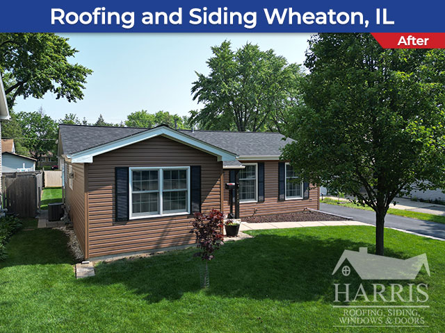 Roofing and Siding Project in Wheaton, IL - Harris Exteriors